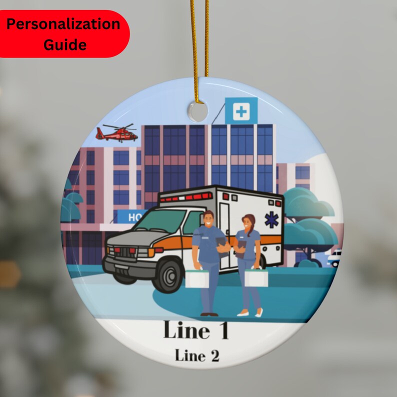 Ambulance Ornament, Christmas Ornaments, Paramedic Technician, Medical ...