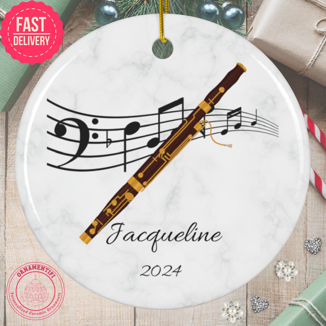 Bassoon Customized Music Ornament,personalized Orchestra Christmas ...