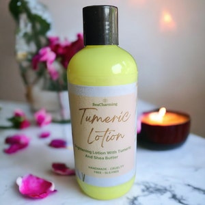 Brightening Tumeric Body Lotion: Natural Ingredients, Handmade, Vegan ...