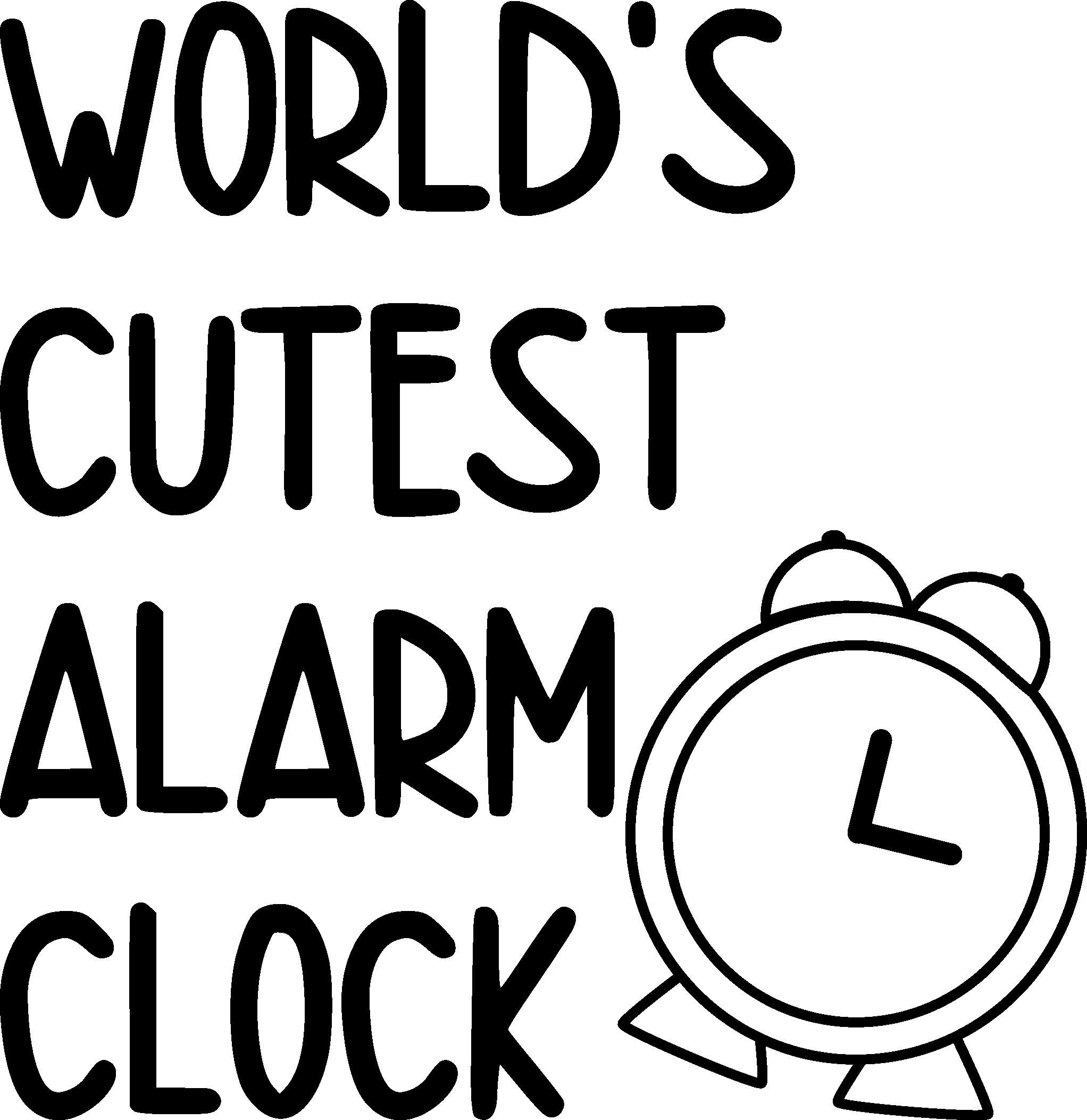 World's Cutest Alarm Clock Baby SVG - Etsy