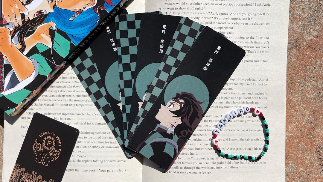 Tanjiro Bookmark Demon Slayer Themed Bookmark Japanese Bookmark Tanjiro ...