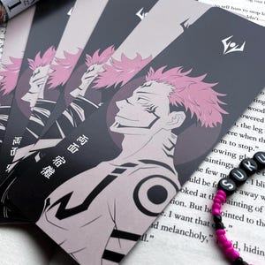 Sukuna & Yuji Bookmark: Jujutsu Kaisen Anime Gift - Etsy UK