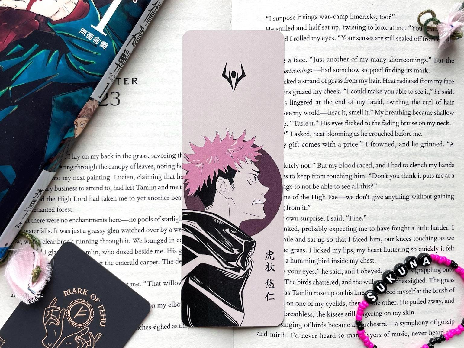 Sukuna - Yuji Bookmark: Jujutsu Kaisen Anime Gift - Etsy UK