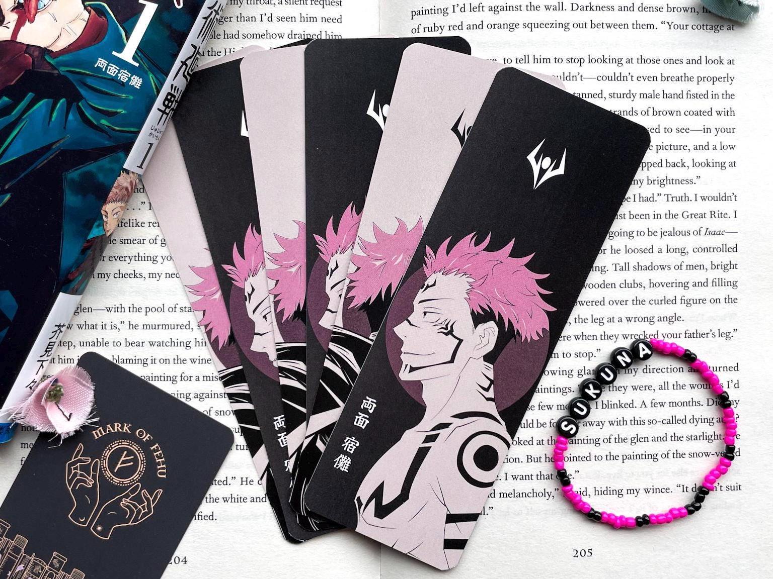 Sukuna - Yuji Bookmark: Jujutsu Kaisen Anime Gift - Etsy UK
