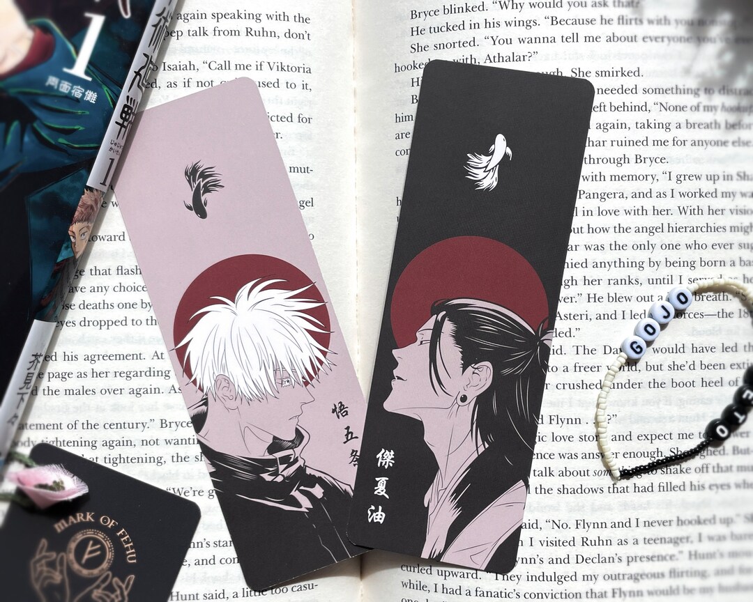 Geto Gojo Bookmark: Jujutsu Kaisen Anime Art | Anime Gift | High ...