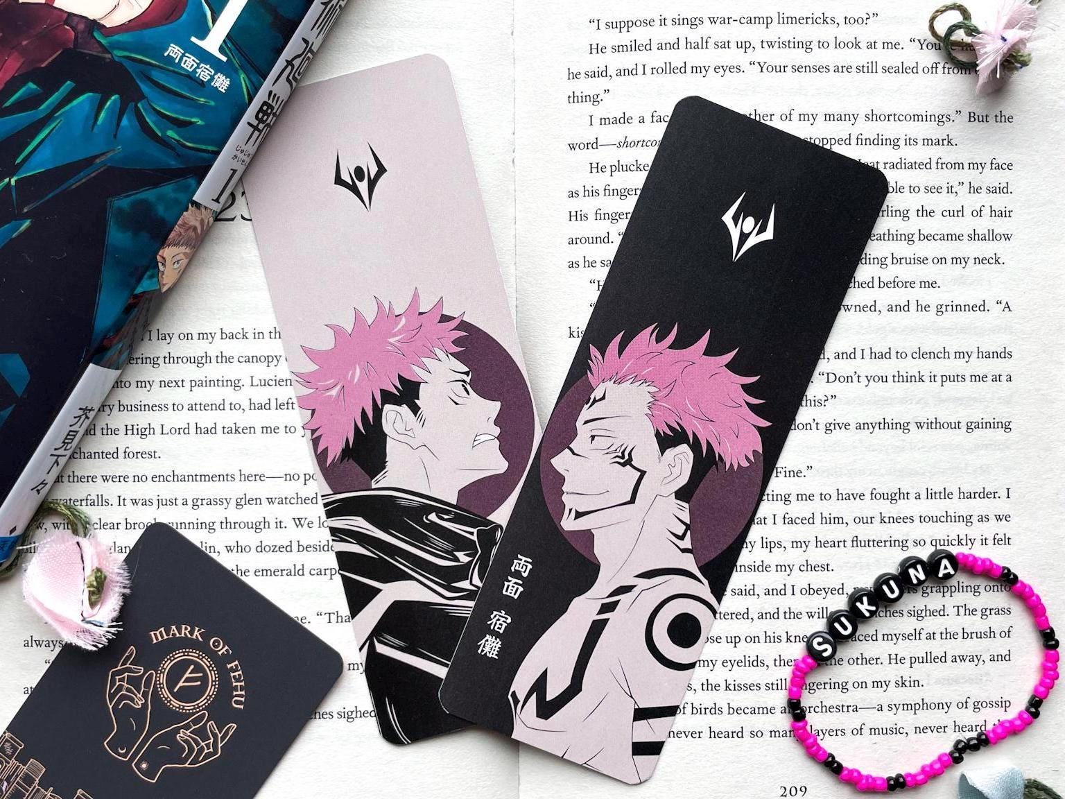 Sukuna - Yuji Bookmark: Jujutsu Kaisen Anime Gift - Etsy UK