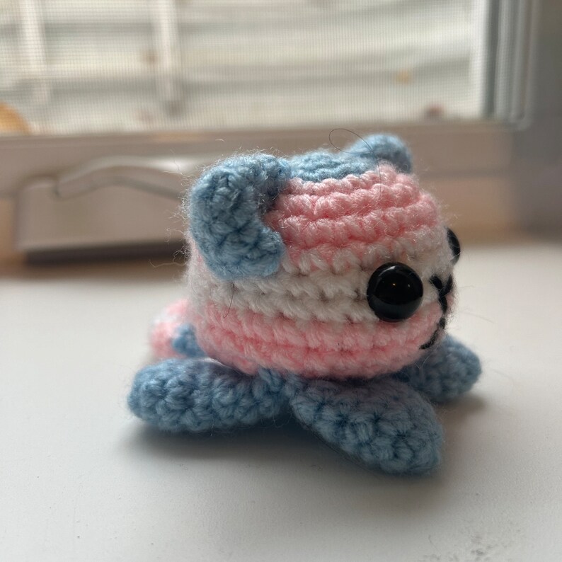 Amigurumi Trans Flag Cat Crochet Pattern - Etsy