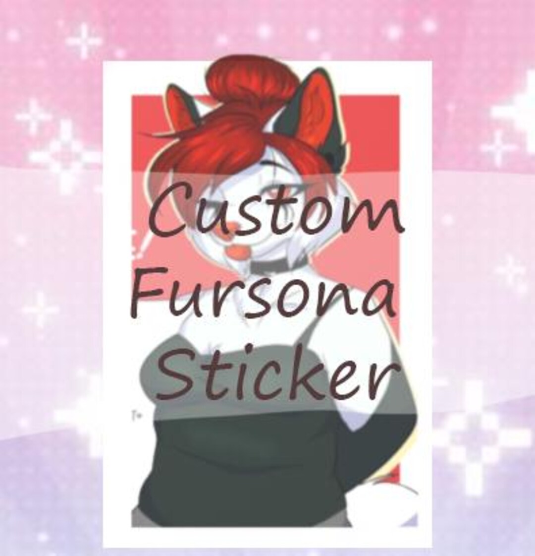 Fursona Custom Sticker Decal - Etsy