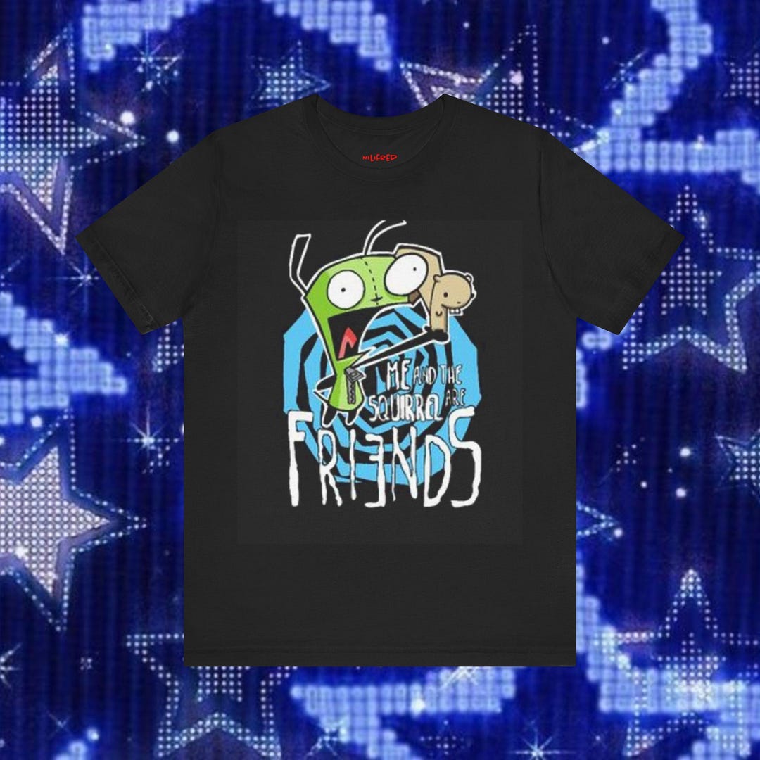 Invader Zim Gir THE SQUIRREL AND I Cotton T-shirt Unisex - Etsy