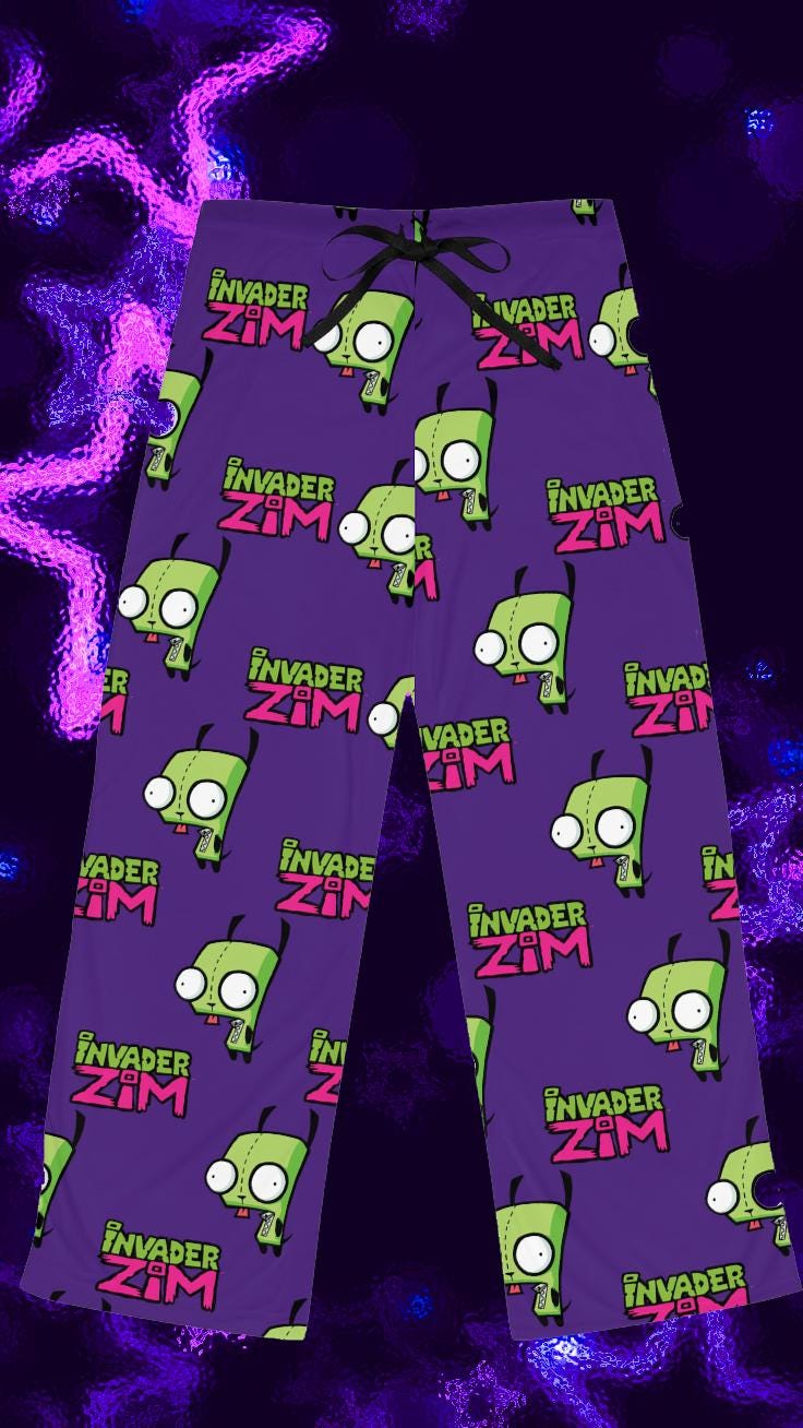 GIR INVADER ZIM Women's Pajama Pants - Etsy
