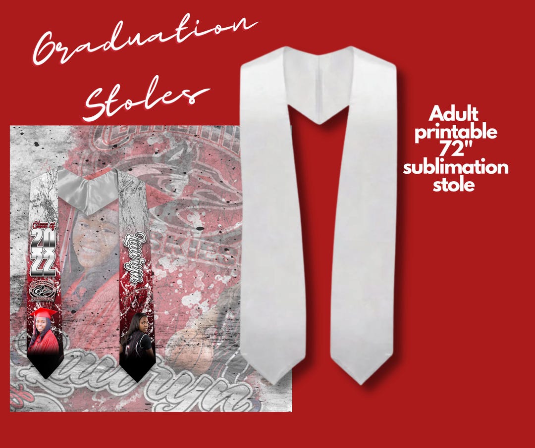 Graduation Stole Sublimation Blanks for Custom Sublimation Crafts - 4.7 ...