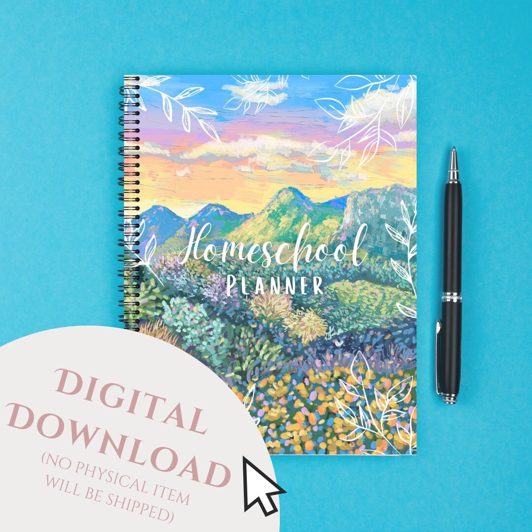 Minimal Homeschool Planner - Printable PDF for Easy and Aesthetic ...