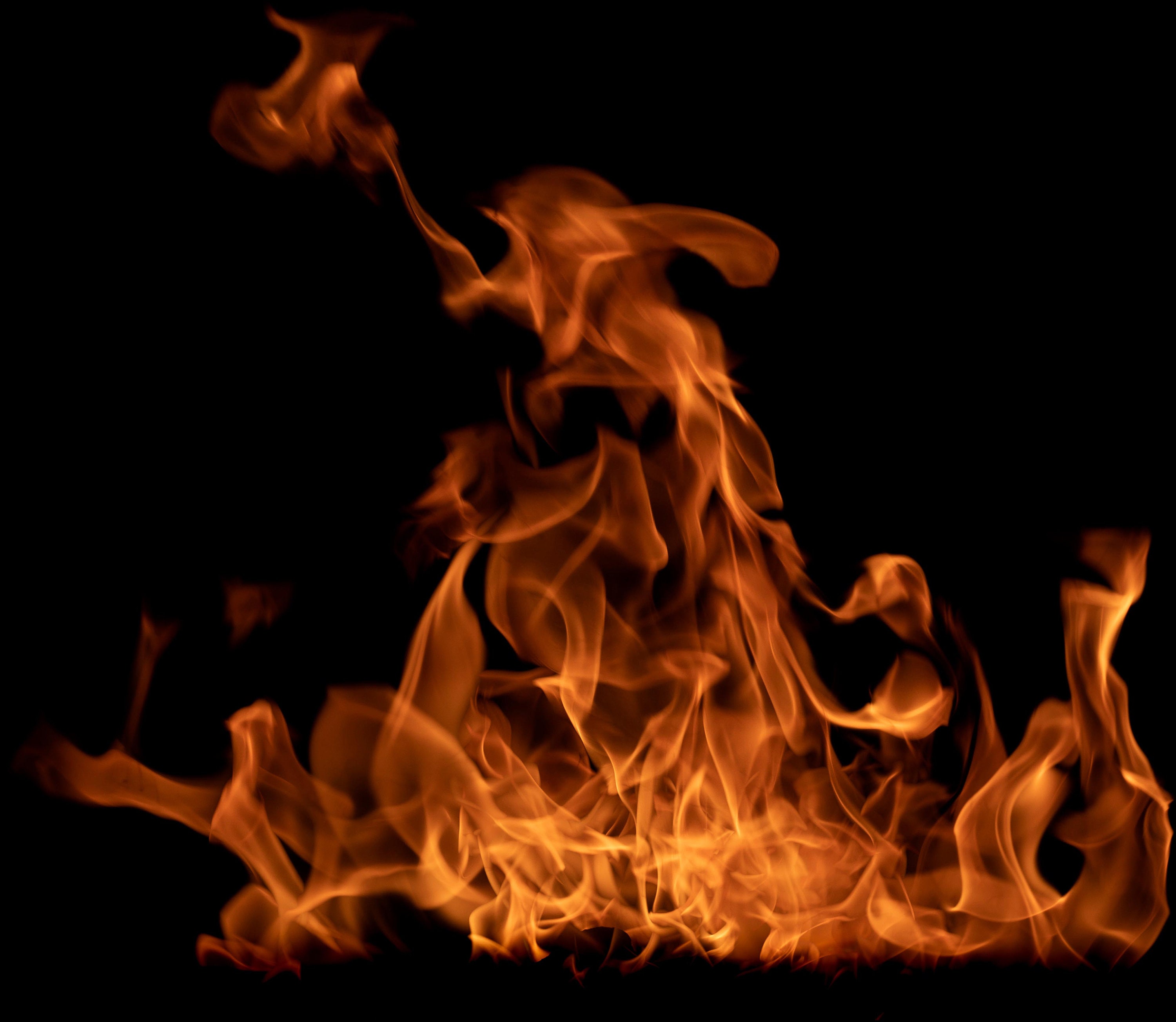 50 High Resolution Real Fire Overlays on Black Background, Flames ...