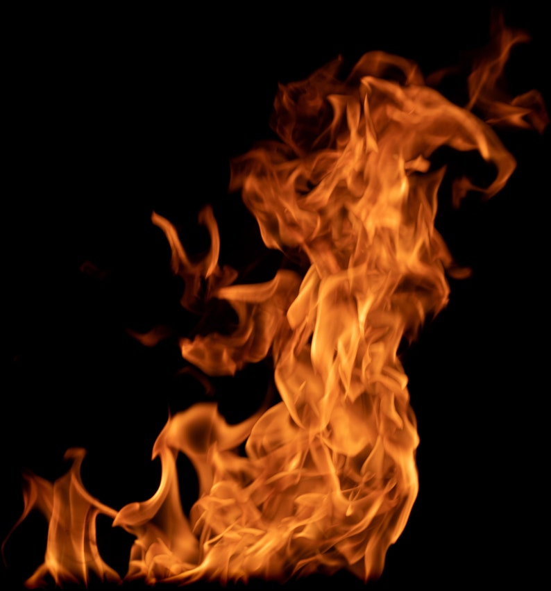 50 High Resolution Real Fire Overlays on Black Background, Flames ...