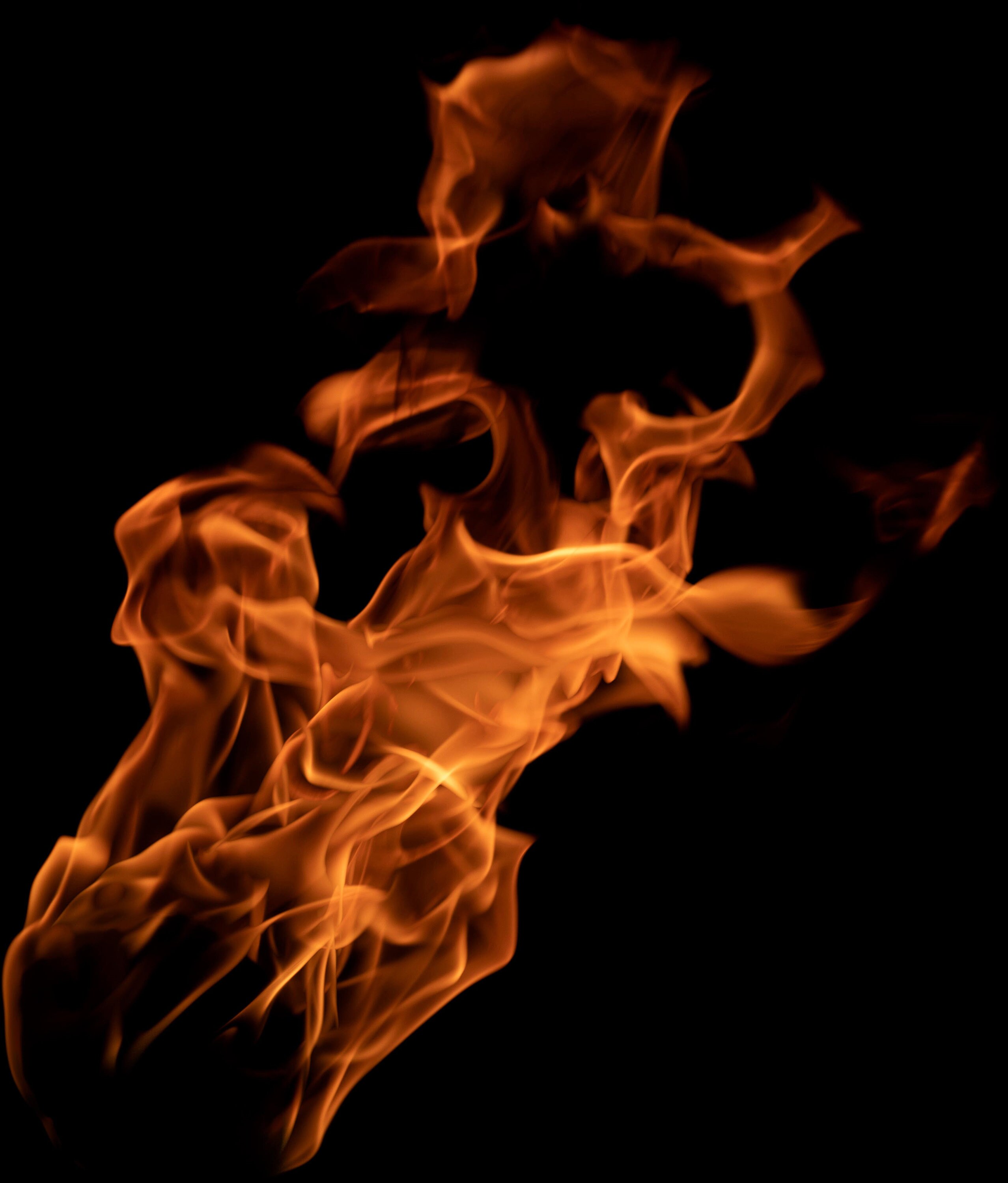 50 High Resolution Real Fire Overlays on Black Background, Flames ...