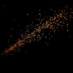 20 High Resolution Real Spark Overlays on Black Background, Welding ...