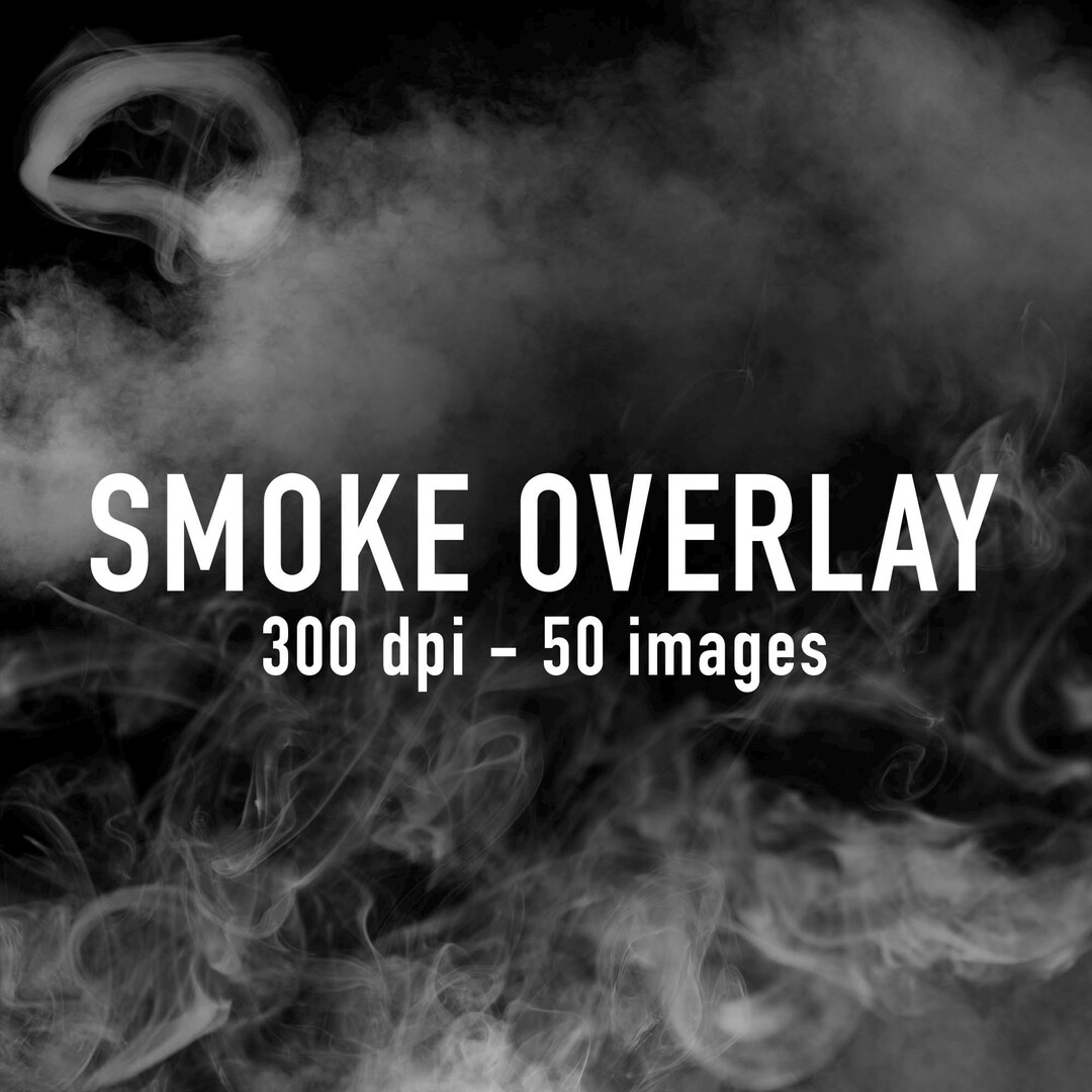 50 High Resolution Real Smoke Overlays on Black Background, Smoke ...