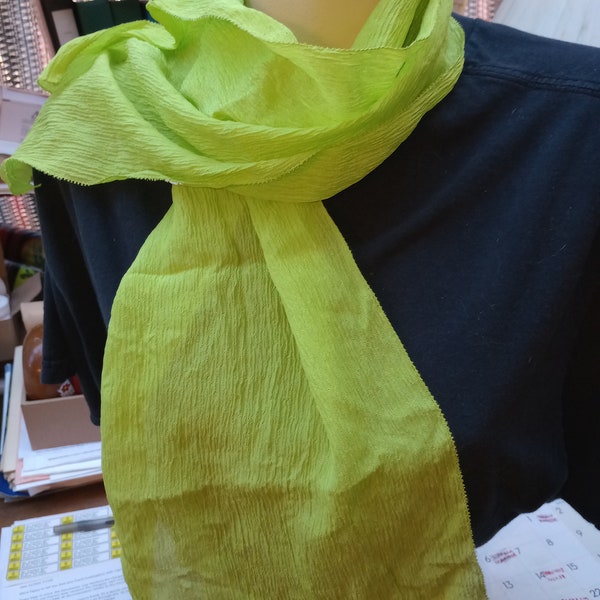 Chartreuse Scarf - Etsy