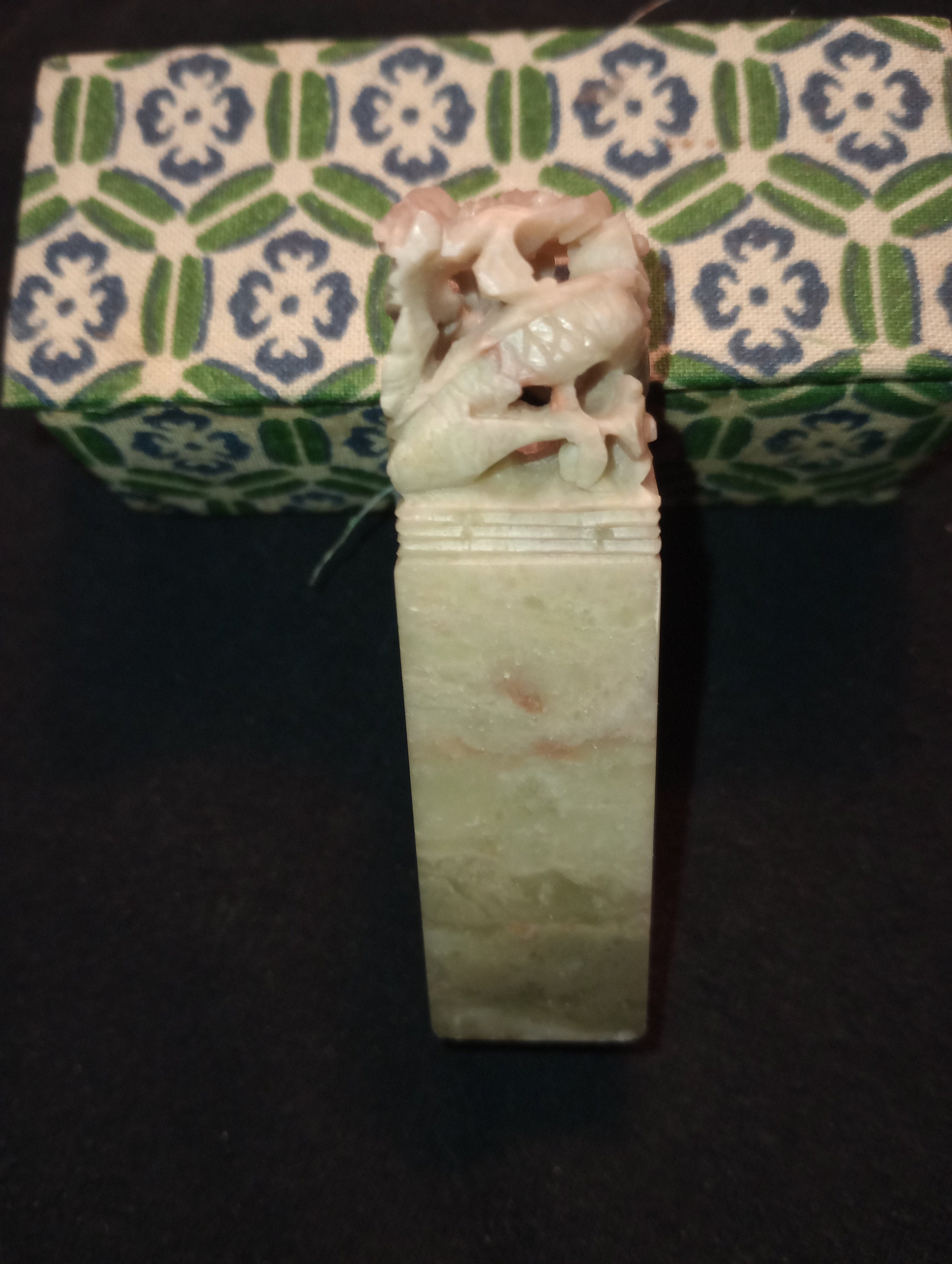 Chinese Jade Stamp With Box - Etsy