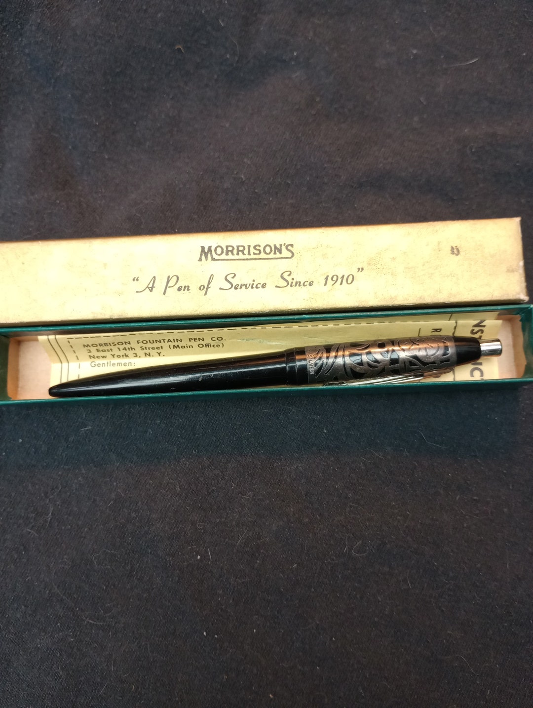 Morrison's Ball Point Pen in Box - Etsy