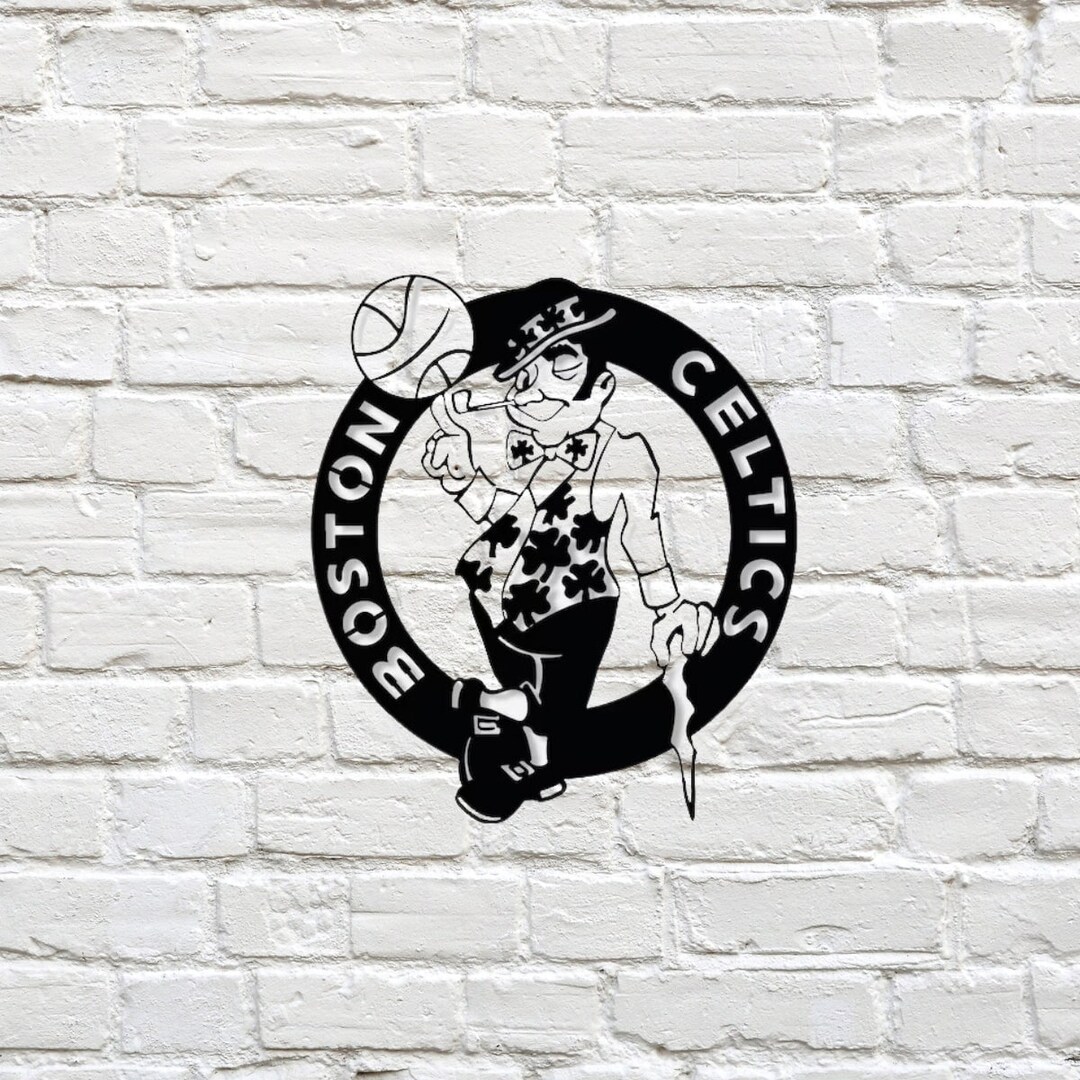Celtics Basketball Logo Metal Wall Decor, Basketball Wall Art ...
