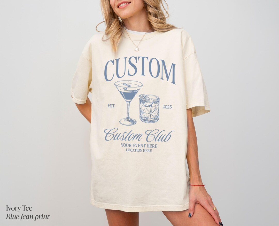 Custom Name Social Club Shirt, Custom Bachelorette Party Shirt, Luxury ...