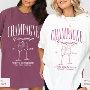 Champagne Campaign Shirt, Champagne Comfort Colors Shirt, Champagne ...
