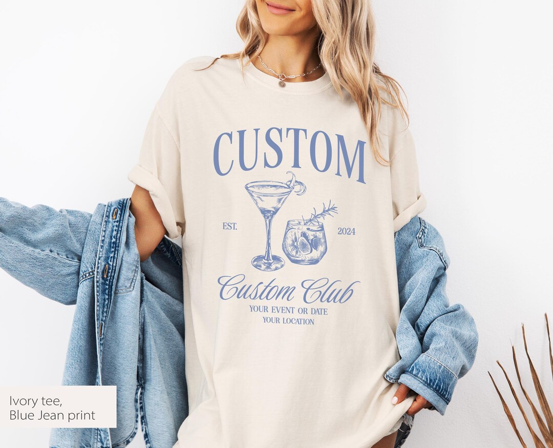 Custom Name Social Club Shirt, Custom Bachelorette Party Shirt, Luxury ...