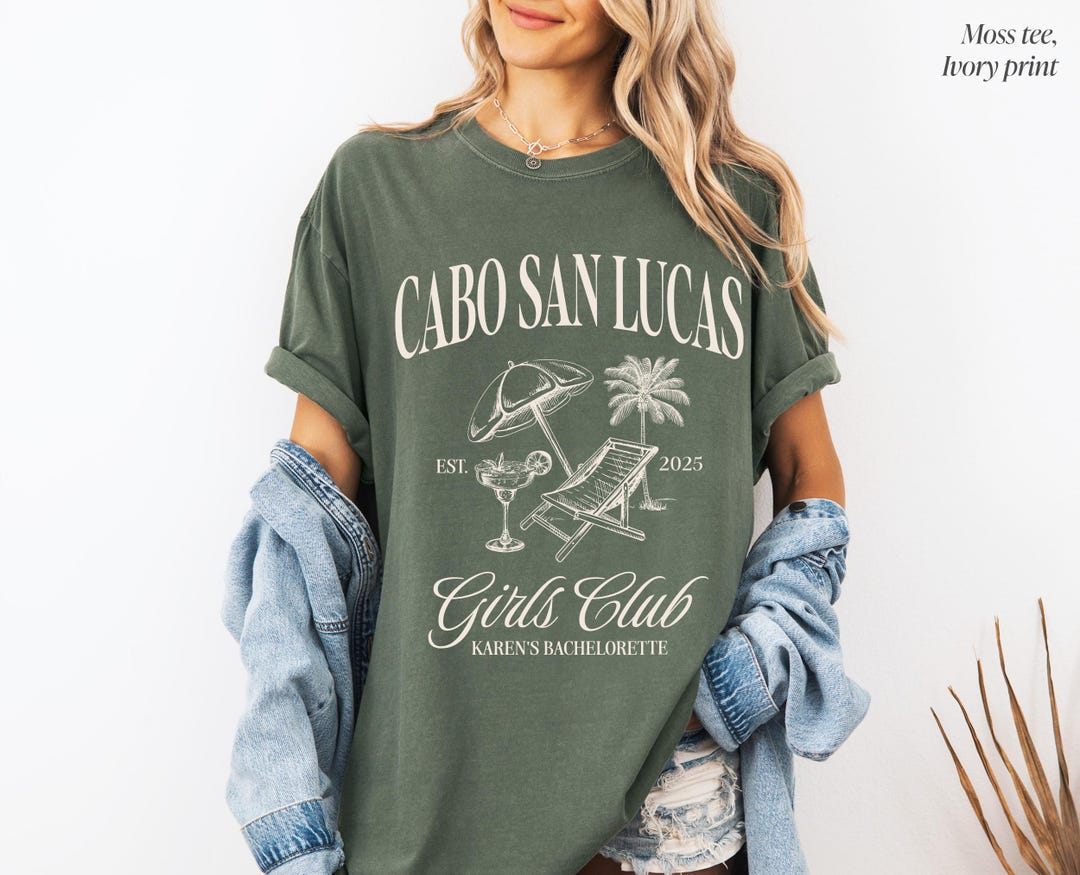 Cabo San Lucas Bachelorette Party Shirts, Mexico Bridal Party Tees ...