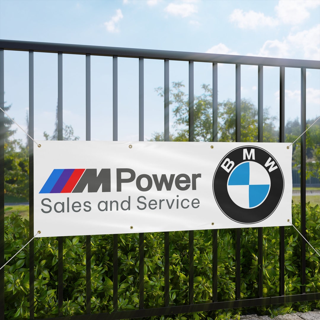 BMW Mpower Garage Banner Horizontal - Etsy