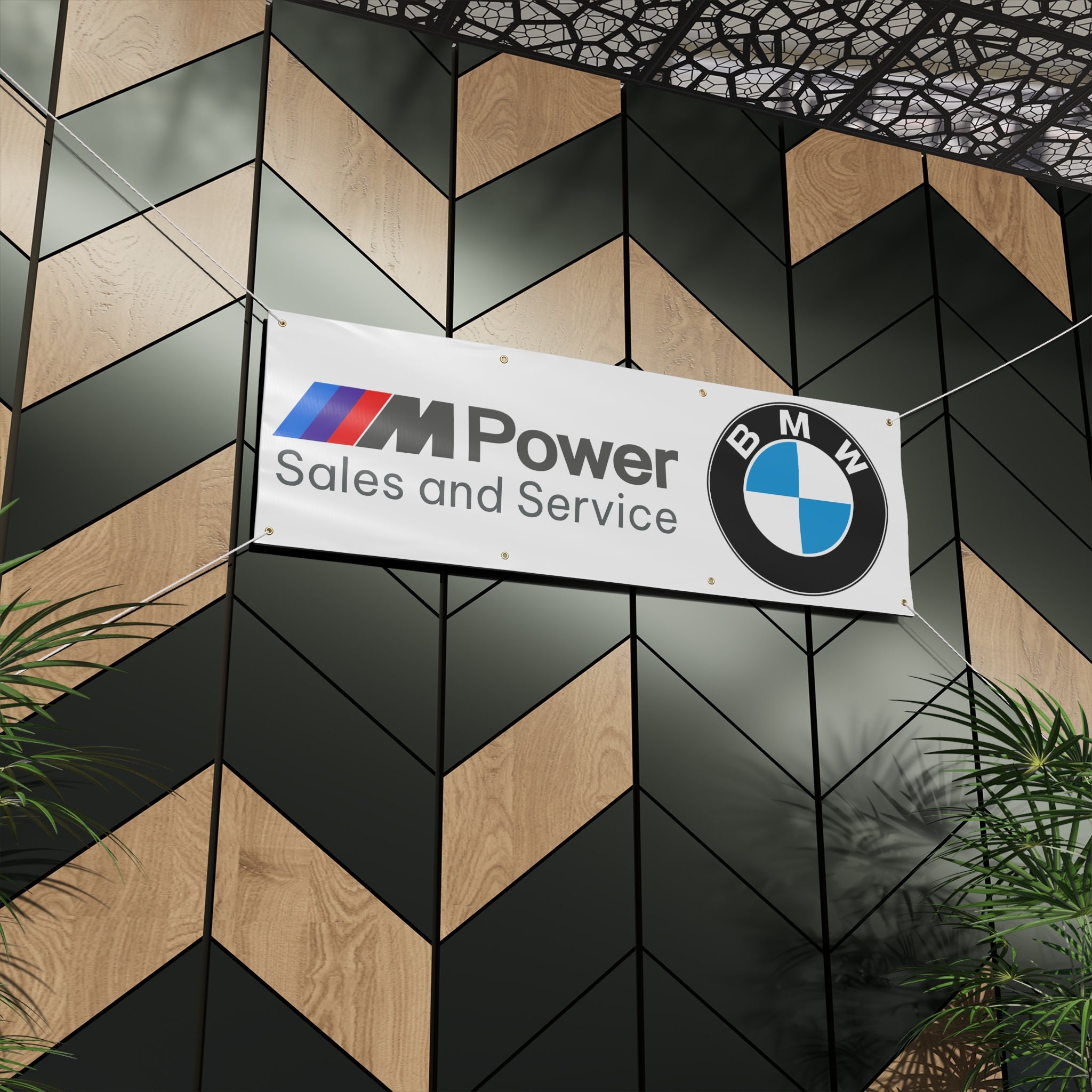BMW Mpower Garage Banner Horizontal - Etsy