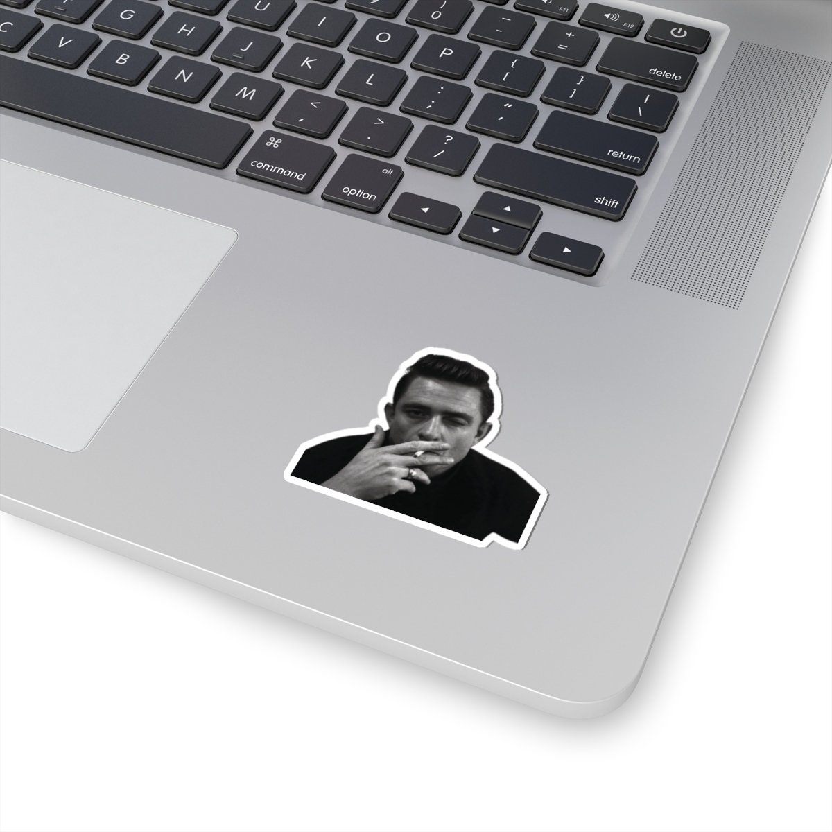 Johnny Cash Smoking Sticker - Etsy
