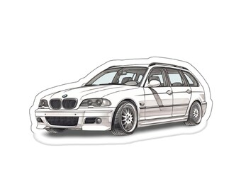 AE BMW E46 Coupe Sticker Vinyl Waterproof Laptop Car Sticker - Etsy