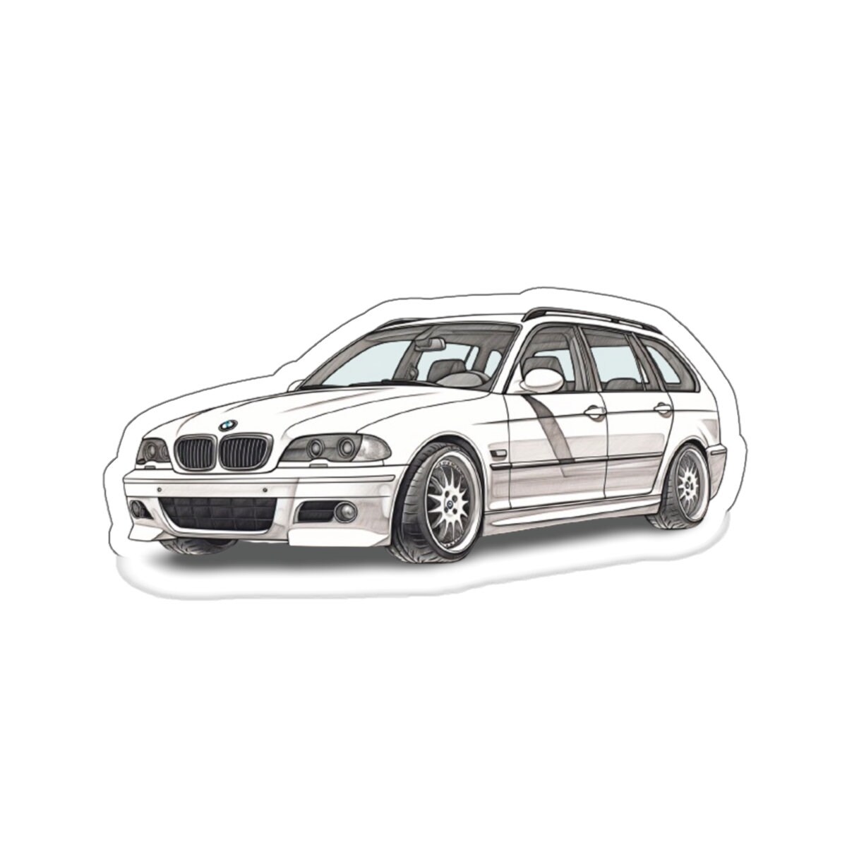 BMW E46 Touring Sticker - Etsy