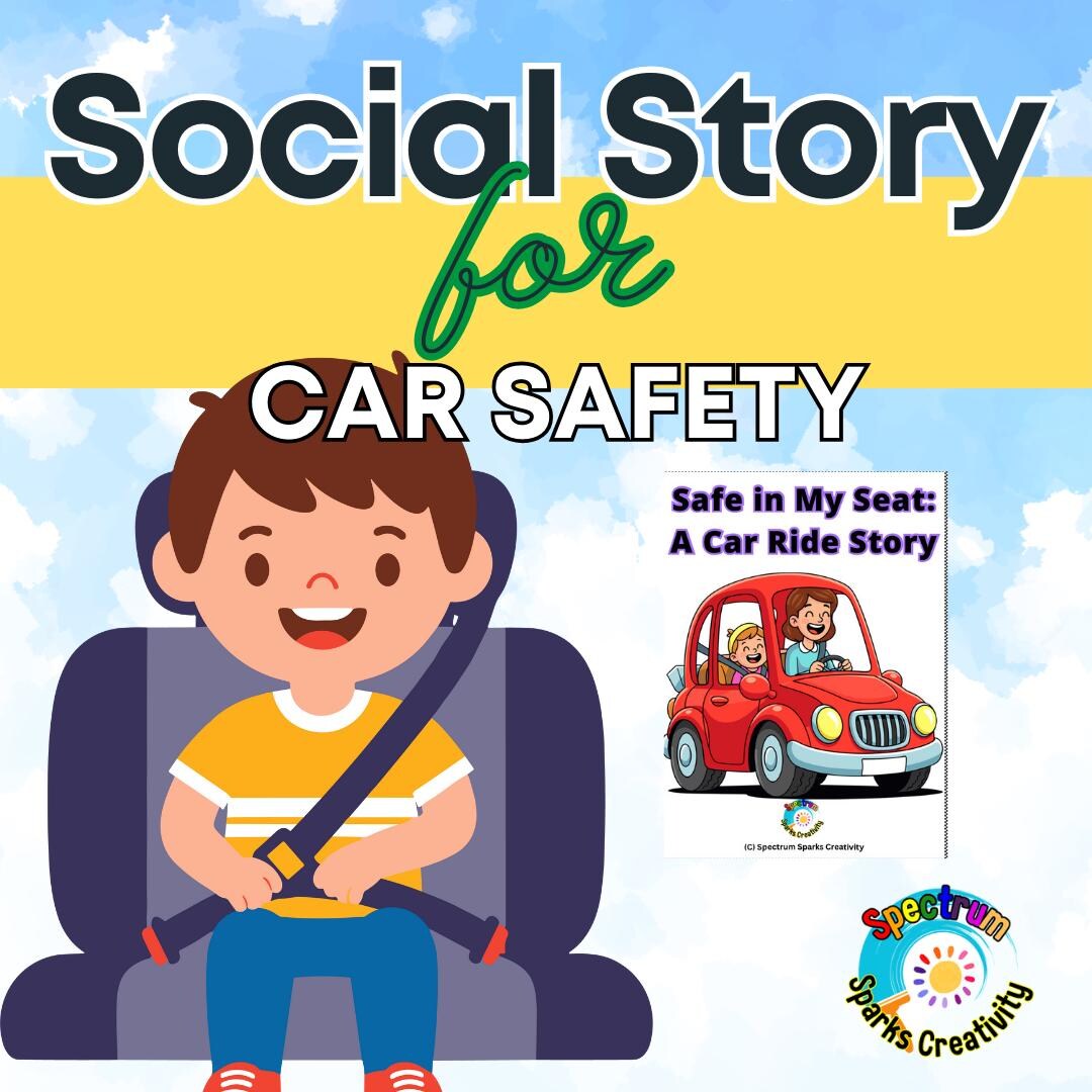 Kids Car Safety Social Story: Visual Routine for Calm Rides (printable ...