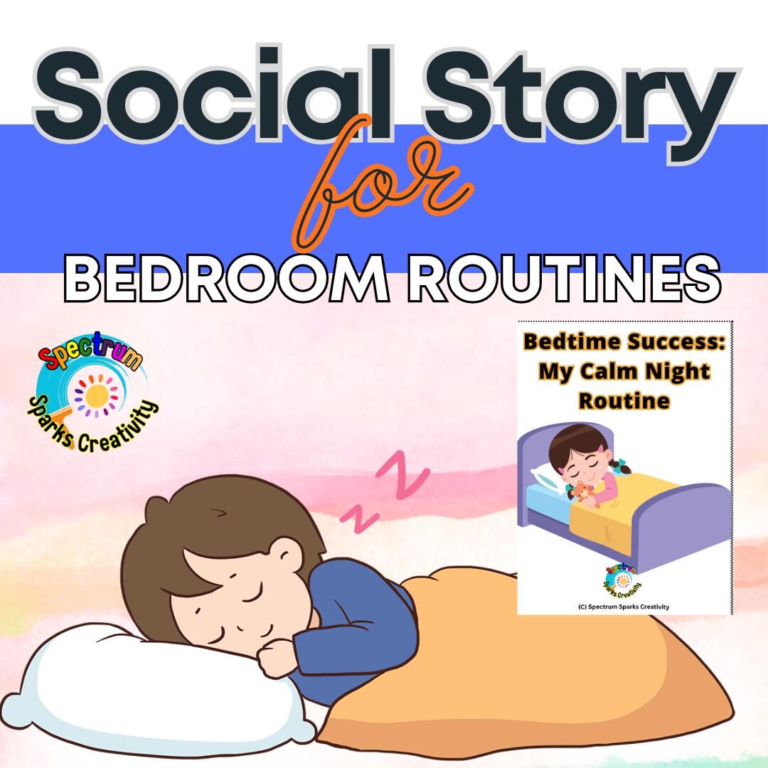 Calm Night Routine Social Story | Printable Visual Bedtime Guide ...