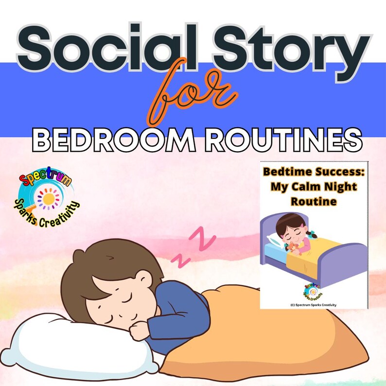 Bedtime Social Story for Kids | Calm Night Routine Printable | Autism ...