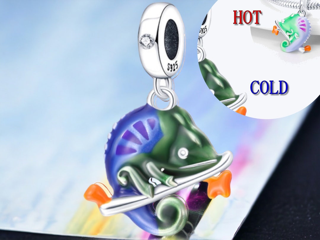 Gecko Lizard Iguana Chameleon Color Changing Purple Blue Green 925 ...