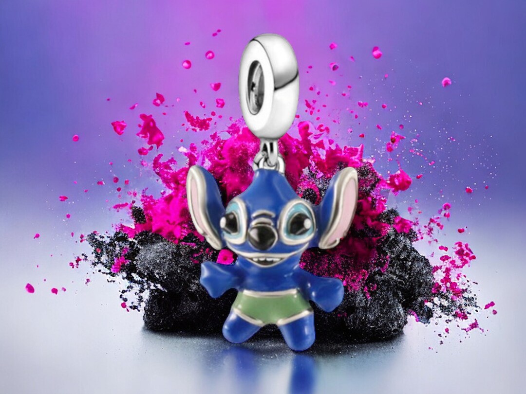 Lilo and Stitch Charm Fits Pandora Bracelet Dangling Stitch Figure ...