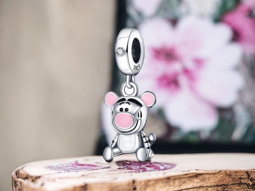 Winnie Pooh Friends Tigger Tiger Charm 925 Silver Charm Bracelet ...