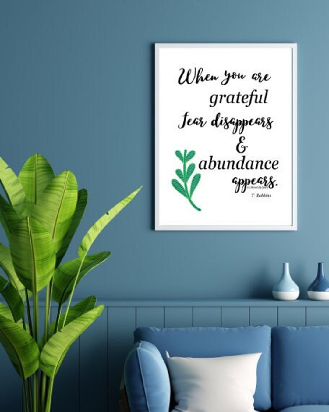 Grateful Abundance, Inspirational Download 8.5 X 11 Inches Wall Art ...