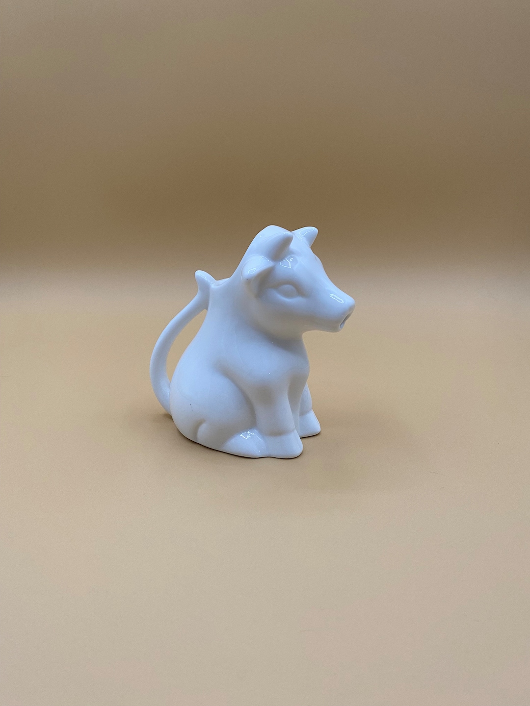 White Ceramic Cow Creamer, Maxwell Williams - Etsy