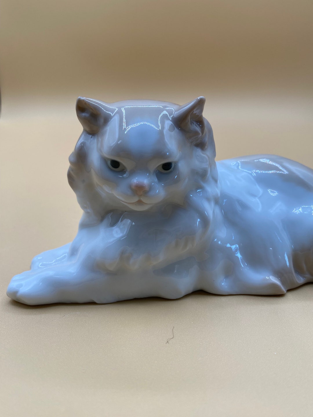 Lladro Angora Cat Porcelain Figurine - Etsy