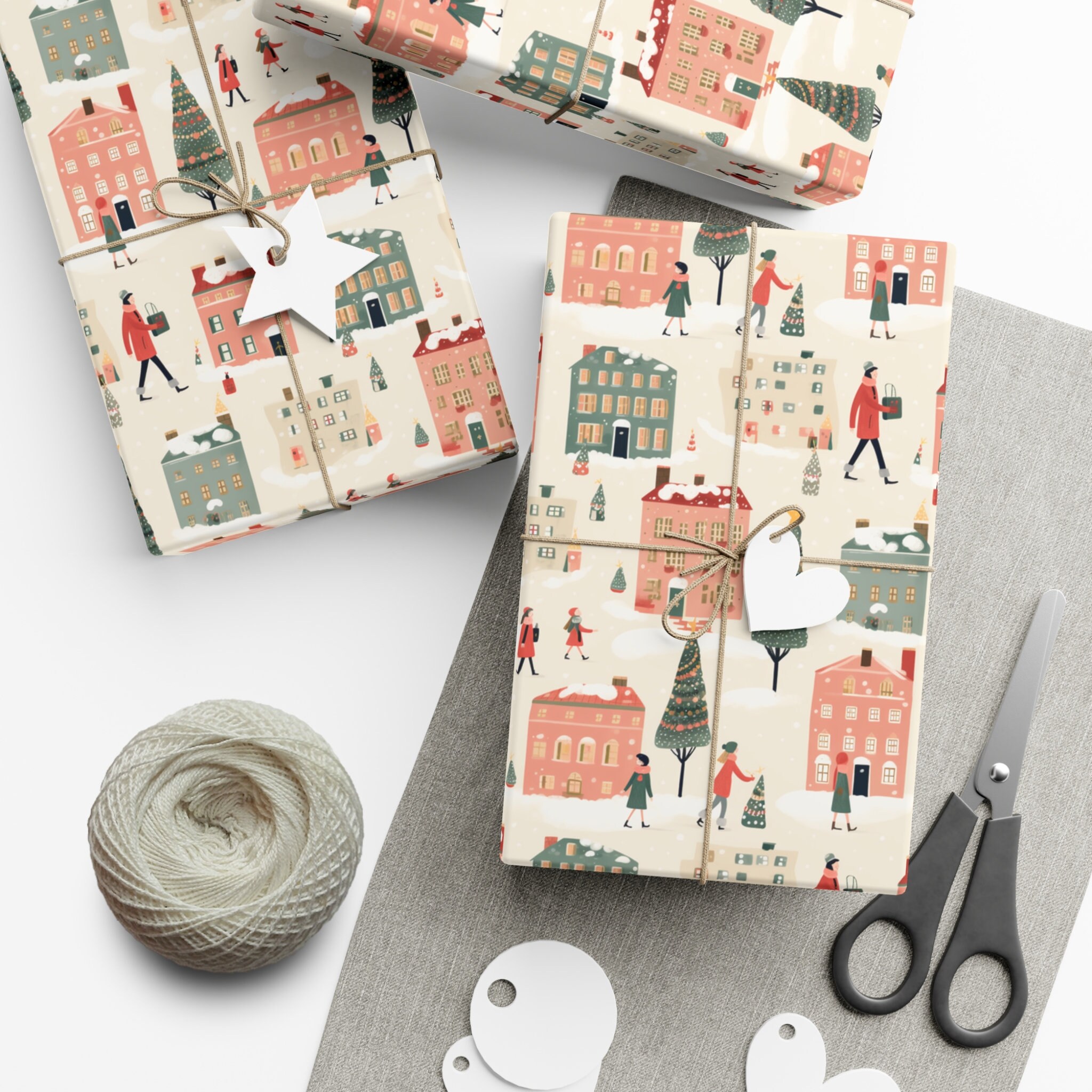 Quirky Christmas Wrapping Paper, Unique Holiday Gift Wrap, Winter ...