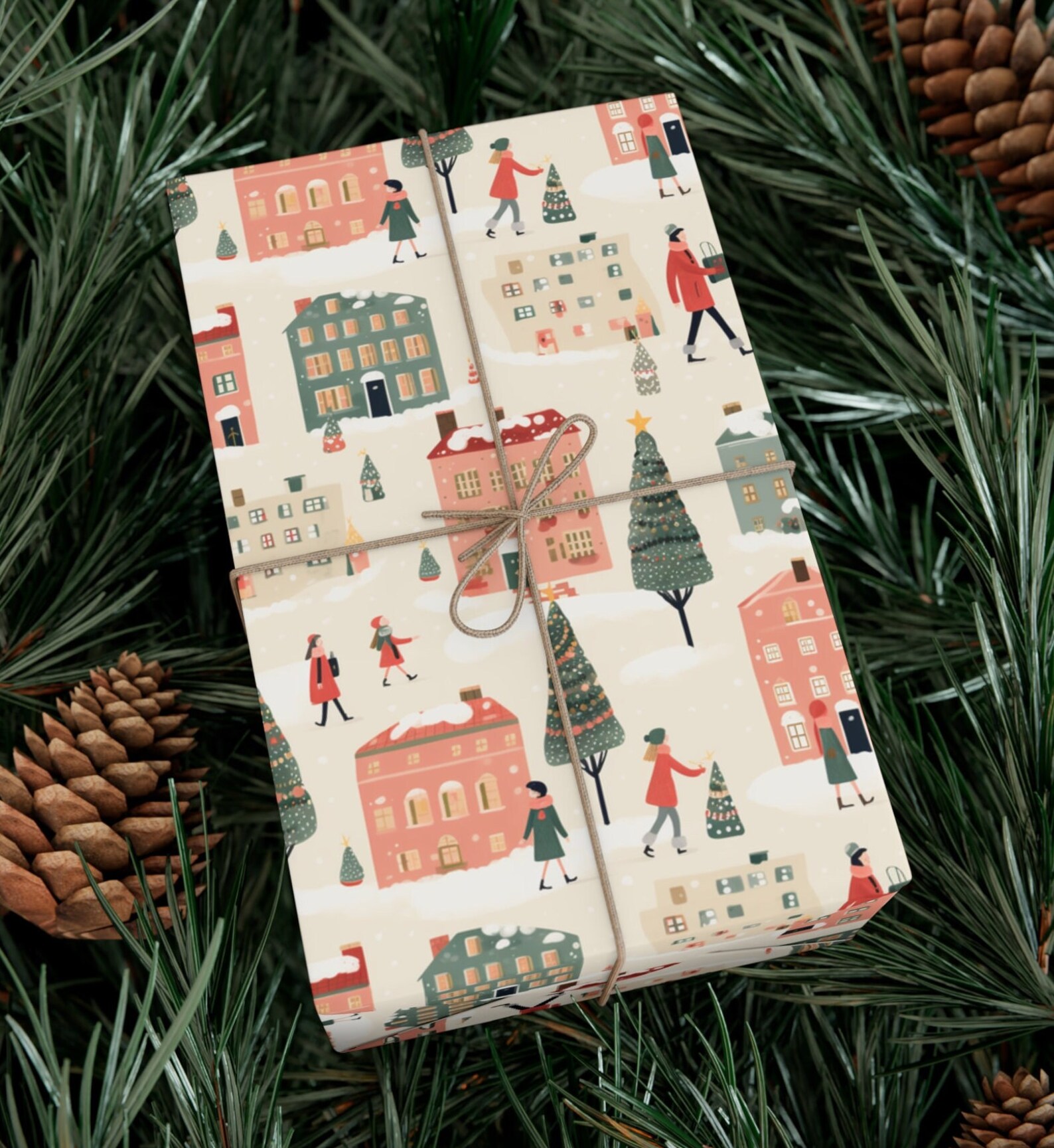 Quirky Christmas Wrapping Paper, Unique Holiday Gift Wrap, Winter ...