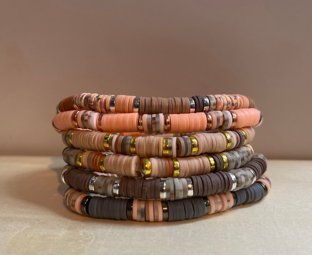 HEISHI / Clay Stackable Fashionable Bracelets W/beads & W/accent ...