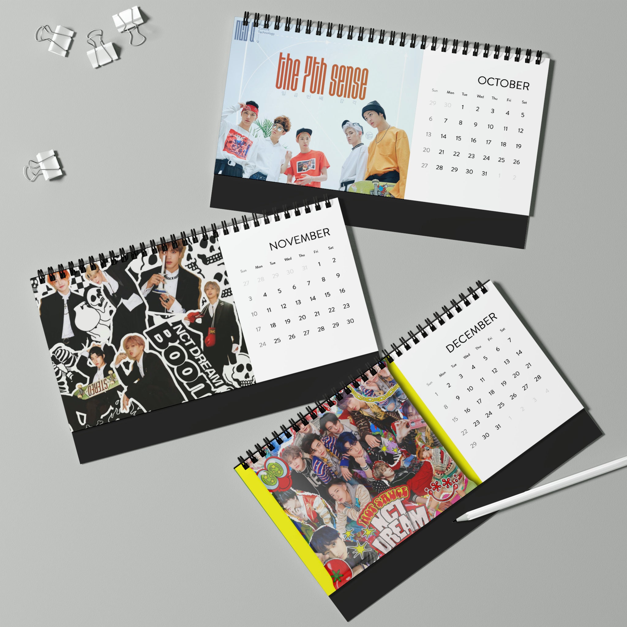 NCT Units Desktop Calendar 2024 Grid - Etsy