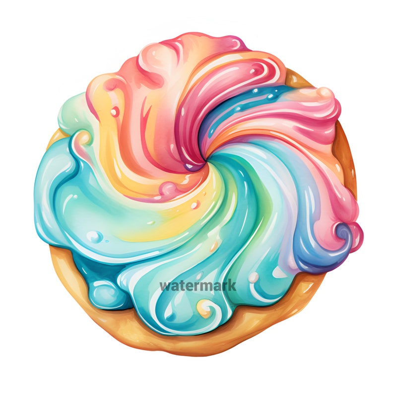 Sugar Cookies Watercolor Clipart, Cookie Clipart for Paper Craft and ...
