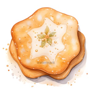 Sugar Cookies Watercolor Clipart, Cookie Clipart for Paper Craft and ...