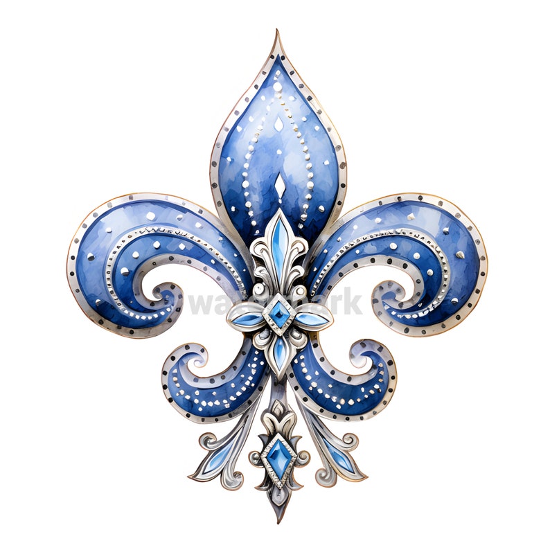 Fleur De Lis Clipart, Watercolor Clipart, Fleur-de-lis Designs, Great ...